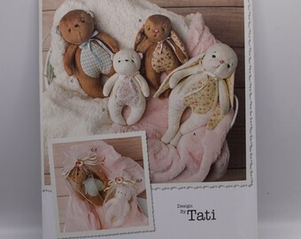 Simplicity Stuffed Animal Craft Pattern 8625, Bunny and Bears in Two ...
