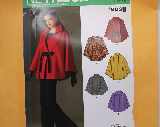 New Look 6007, Easy Cape Sewing Pattern - Etsy