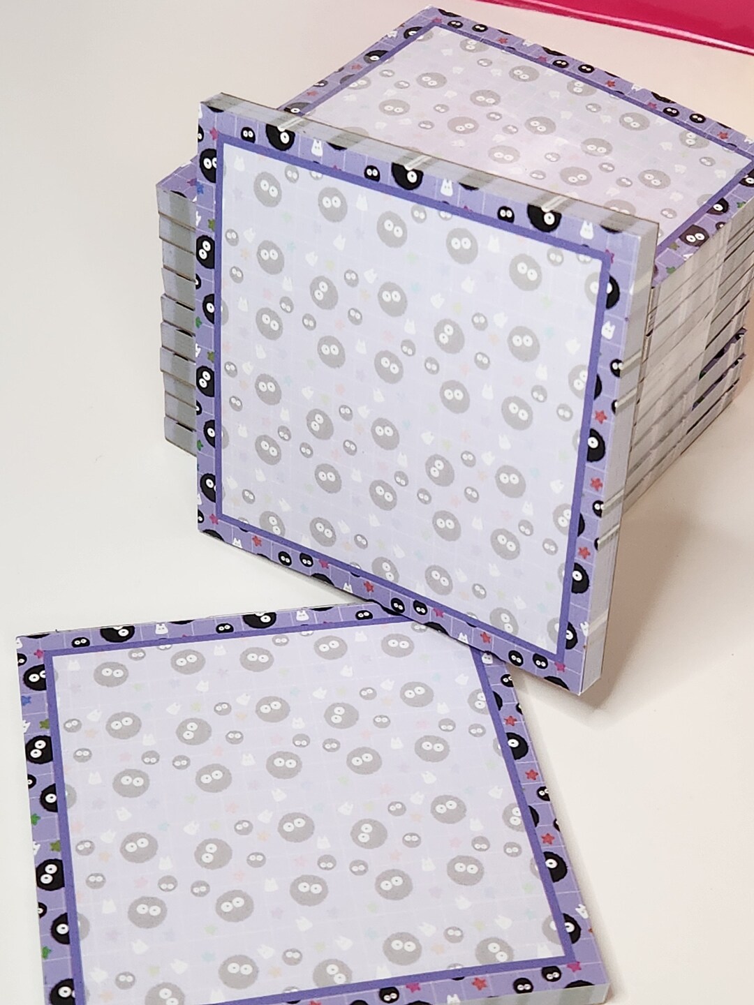 Soot Sprite Purple Notepad Studio Ghibli Themed Notepad 4 Inches X 4 ...
