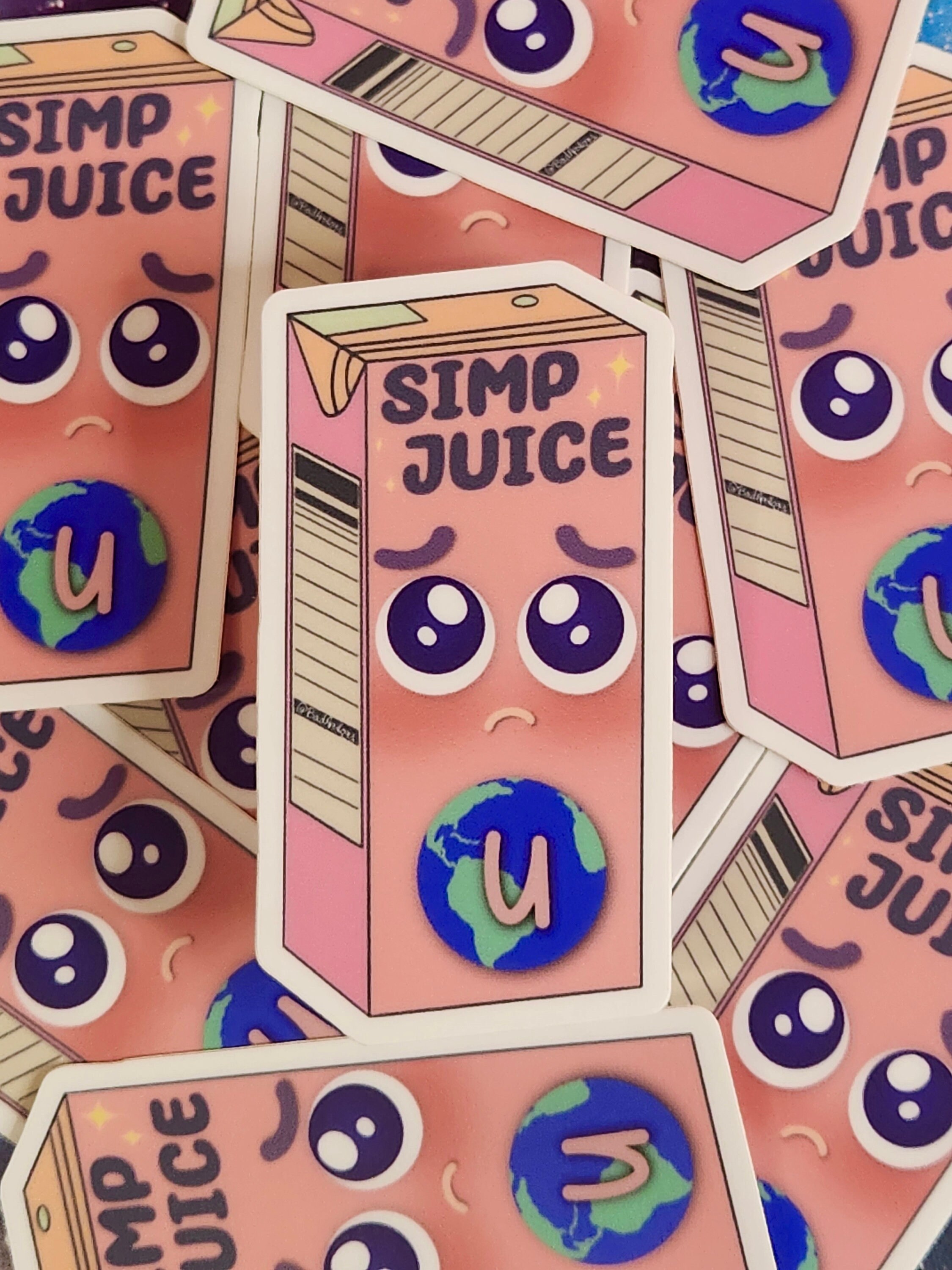 Simp Juice Sticker | 3 in Waterproof Sticker | Weatherproof Waterproof ...