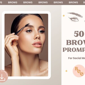 50 Trending Topic Prompts for Brows, Microblading, Eyebrows, Brow ...