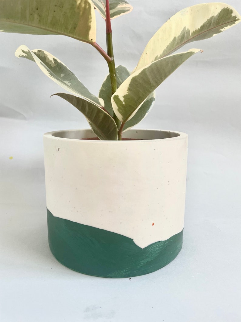 Handmade Unique Plant Pot 15cm or 25cm Diameter Teal Plant - Etsy UK