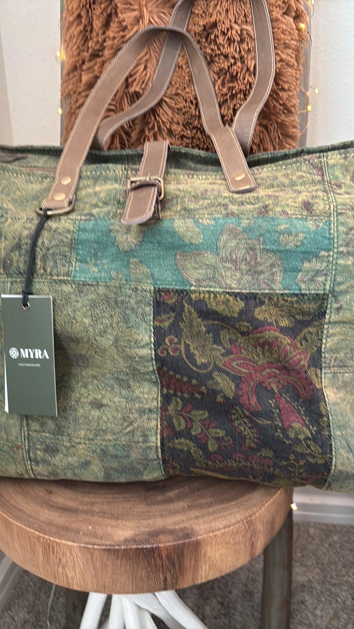 Fern Grove Patchwork Weekender - Etsy