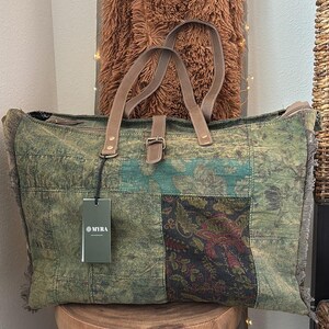 Fern Grove Patchwork Weekender - Etsy