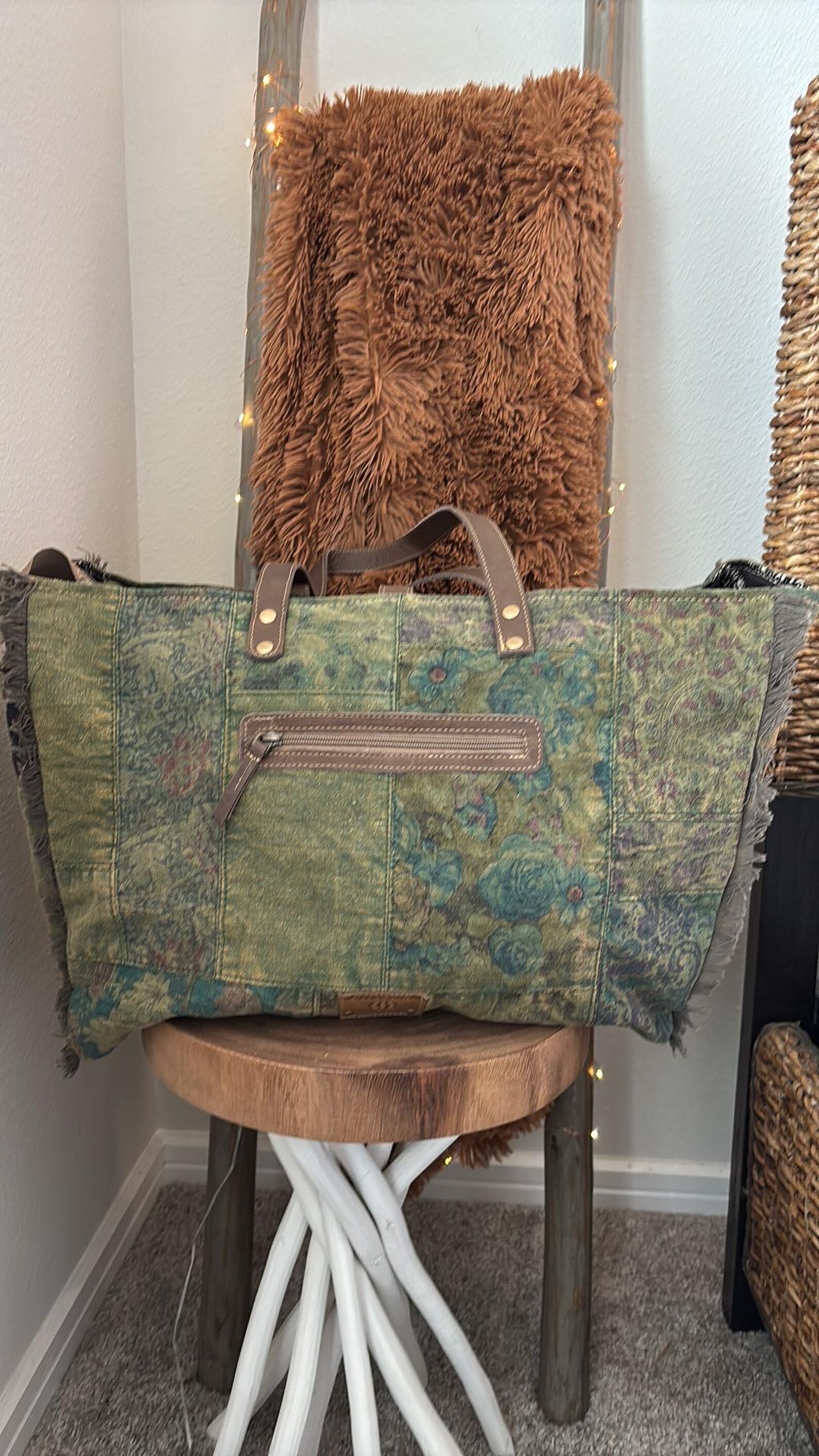 Fern Grove Patchwork Weekender - Etsy