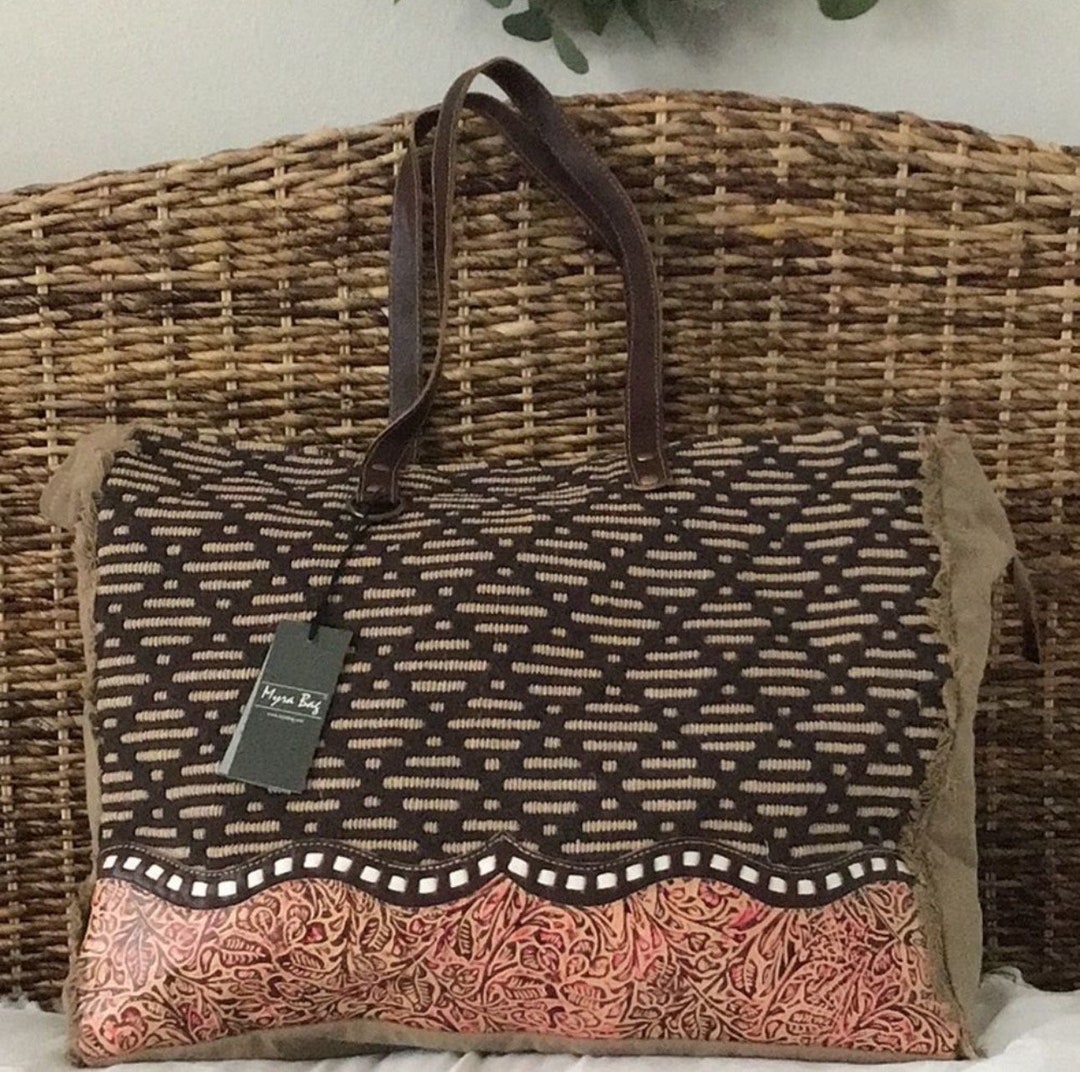 Myra Bag Bruine Weekender Bag - Etsy