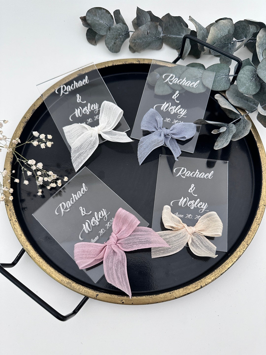 Transparent Wedding Magnet, Wedding Favors, Engagement Favors ...