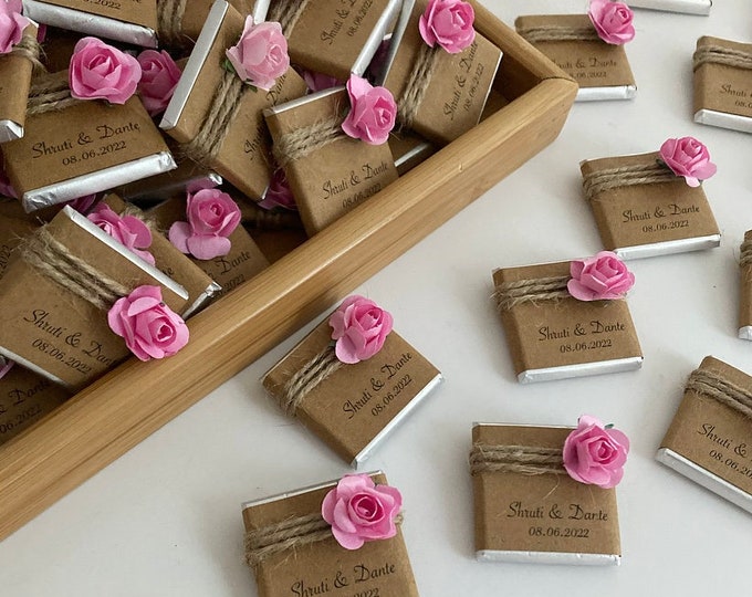 Christmas Chocolate, Wedding Favors Chocolate, Favours for Guests ...