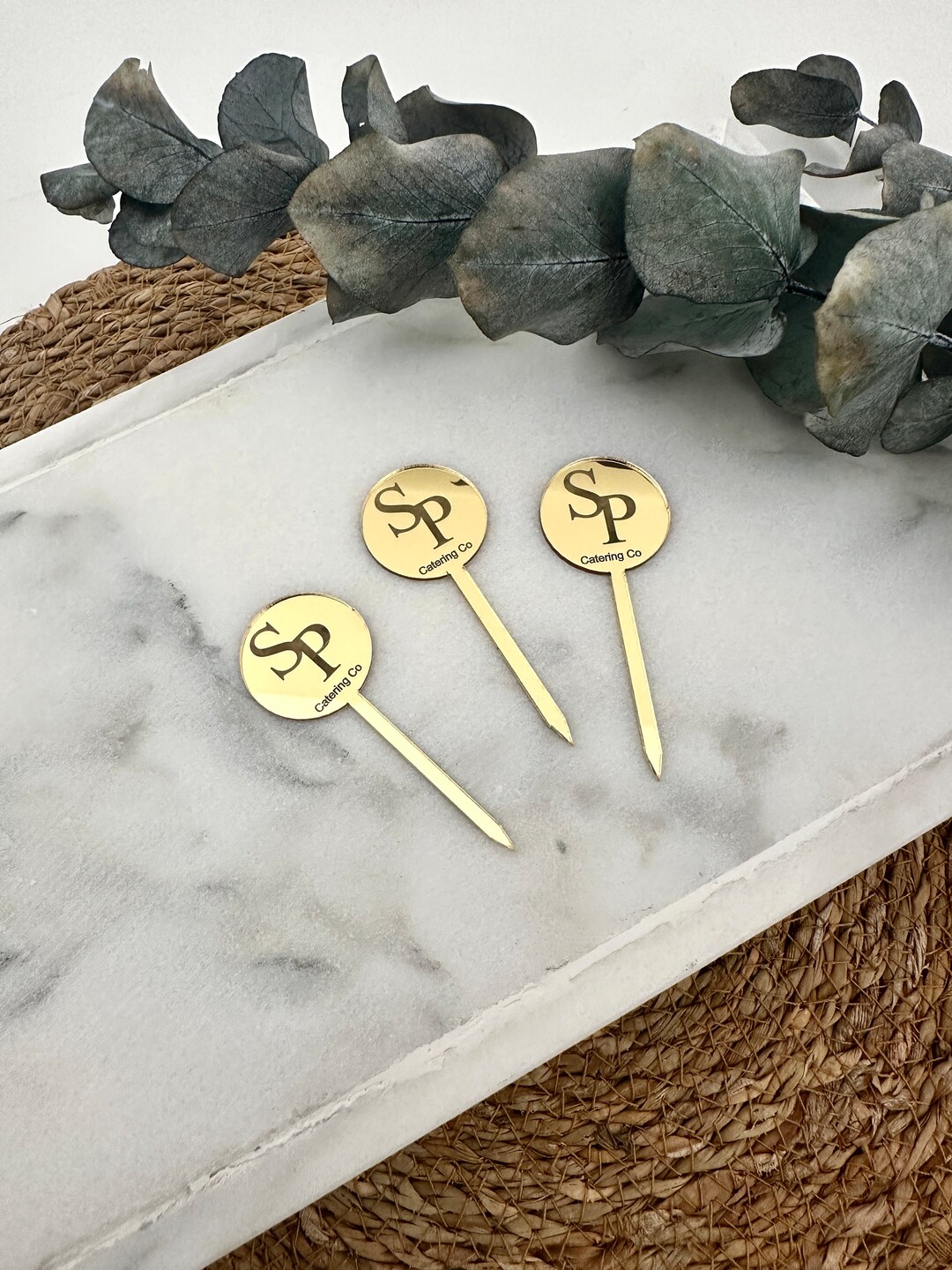 Cake Topper, Mini Cake Topper, Personalized Cake Topper, Gold Plexy ...