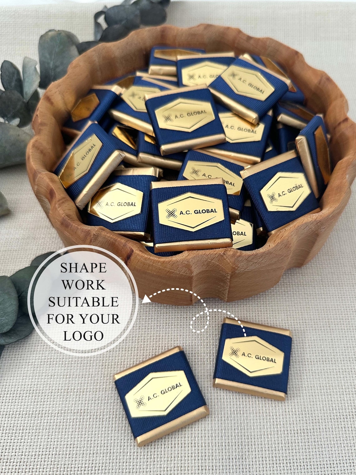Chocolate With Logo, Corporate Chocolate Treats, Gift to Customer ...