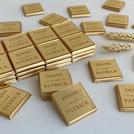 Personalized Chocolate Wedding Favors