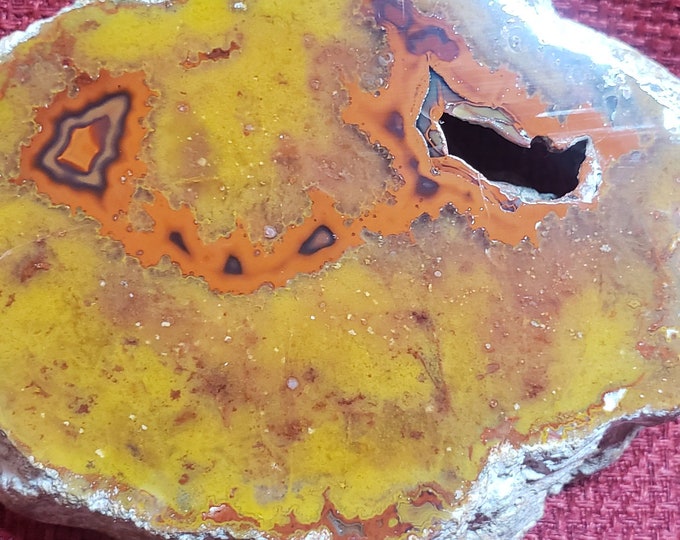 Extremely Rare Polished Slab TN Paint Rock Agate - Etsy