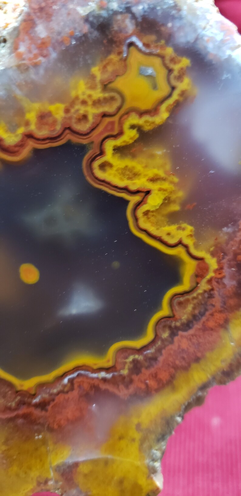 Tennessee Paint Rock Agate Display End Cut - Etsy