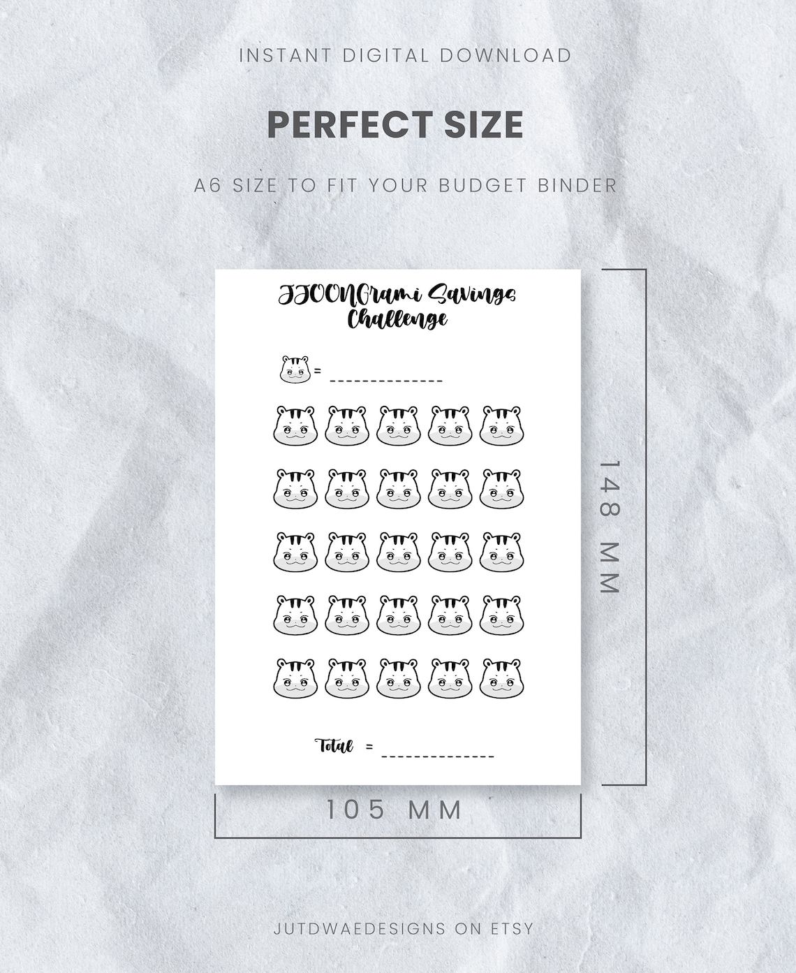 Ateez Aniteez Kpop Savings Challenge Printable (PDF) - Etsy