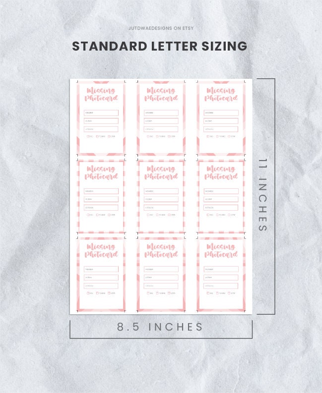 Gray Kpop Idol Photocard Collection Binder Placeholder - Perfect ...