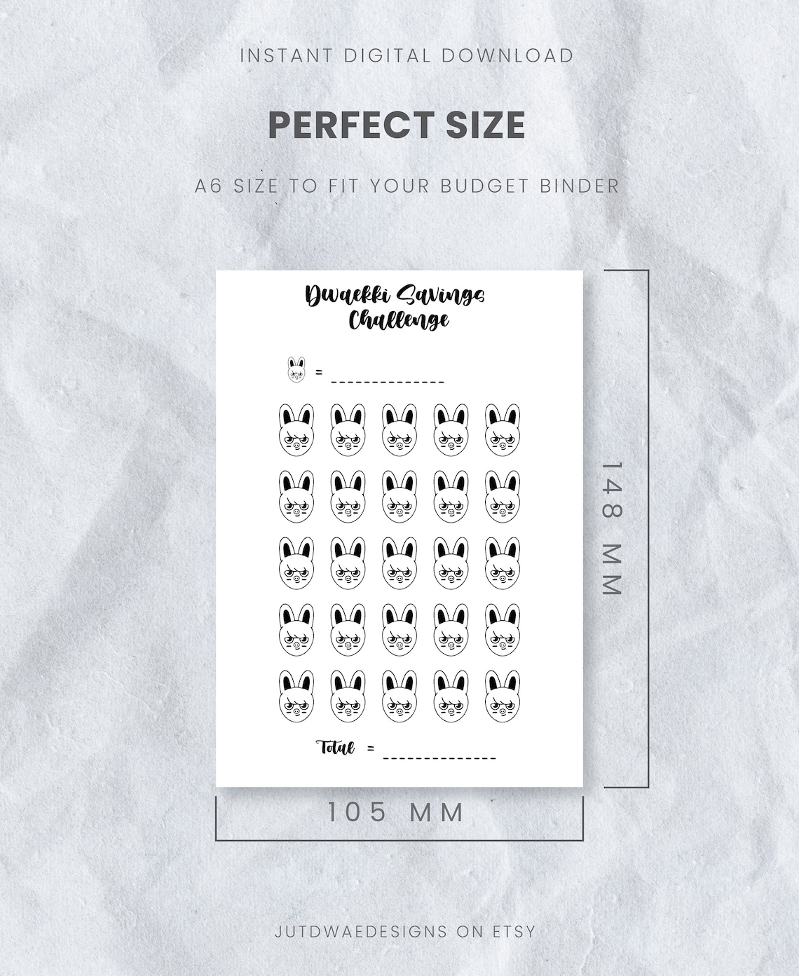 Stray Kids SKZOO Savings Challenge Printable | Kpop Budgeting PDF ...