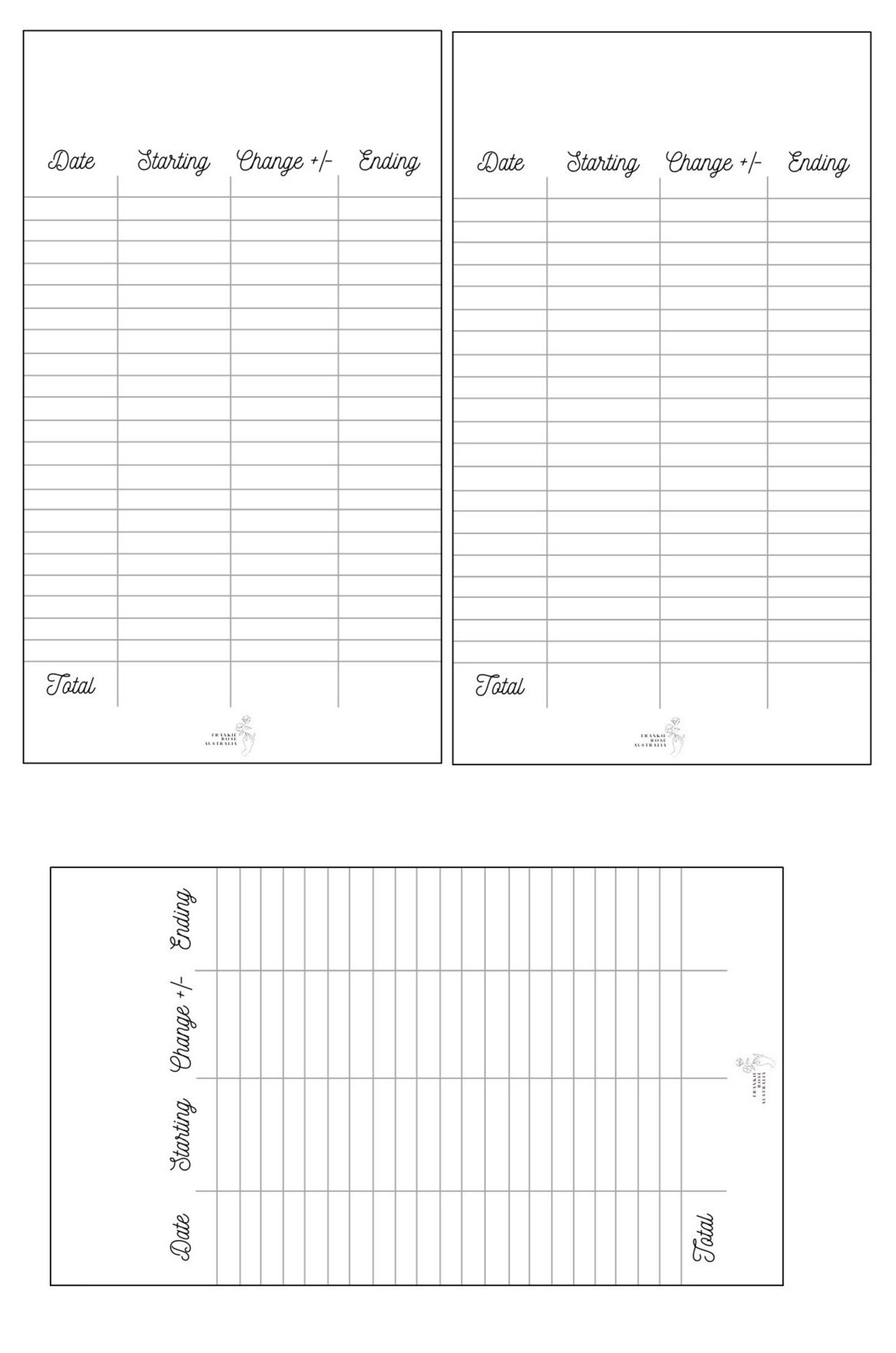 Minimalist Cash Envelope Tracker - Etsy