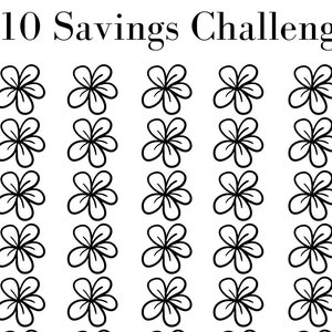 Flower Power 10 Dollar Savings Challenge - Etsy