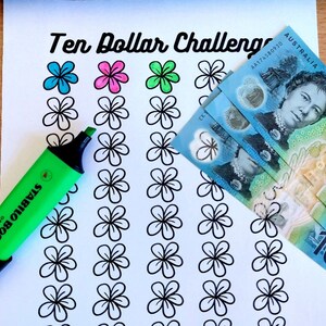 Flower Power 10 Dollar Savings Challenge - Etsy