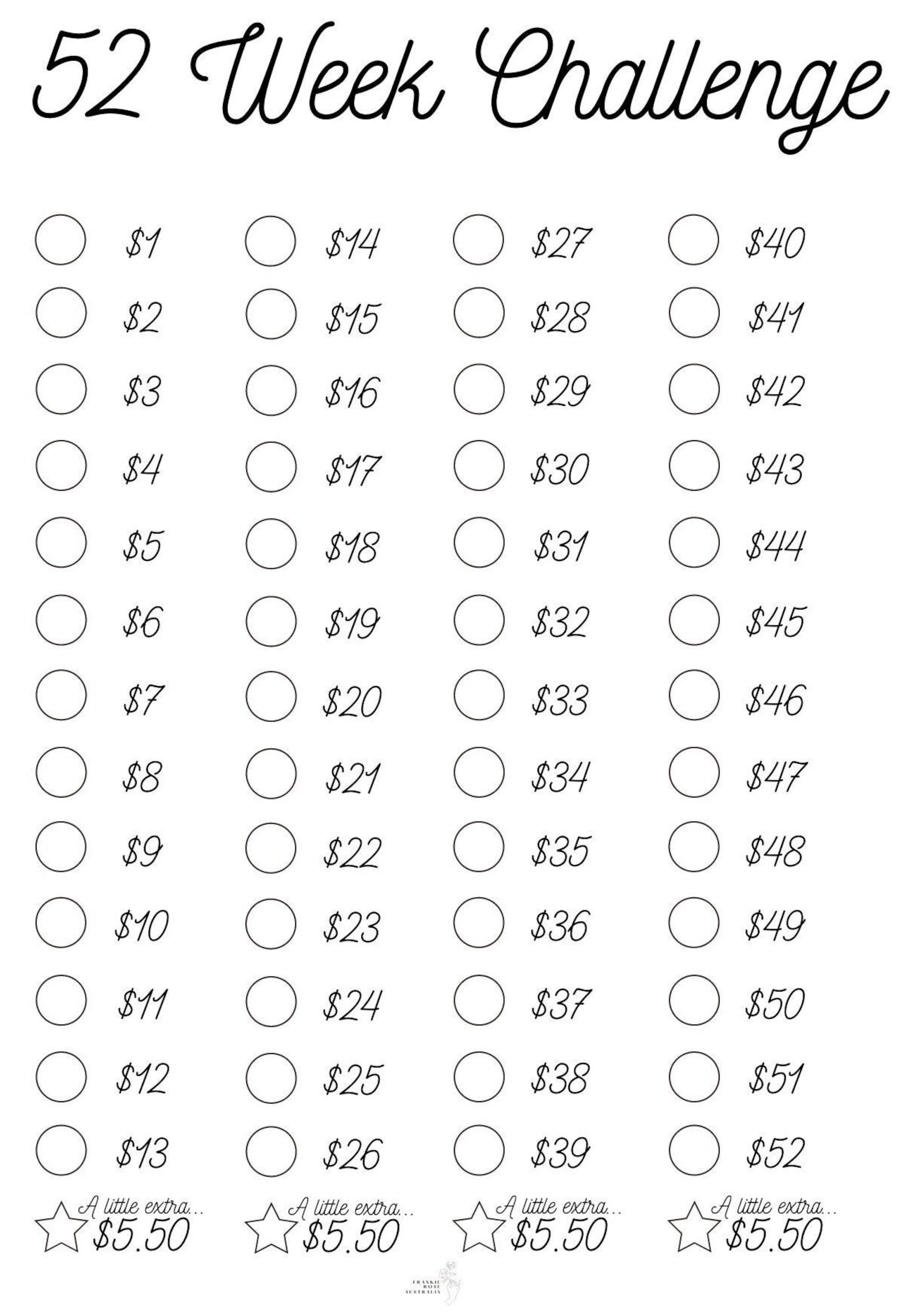 Minimalist 52 Week Challenge - Etsy