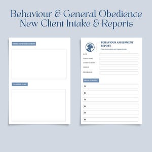 Dog Training Bundle Template Business Download Behavior Dog Training ...