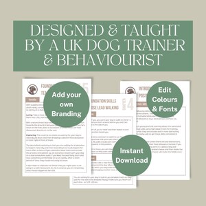 Dog Training Business Template Guide Bundle Recall Dog Trainer Focus ...