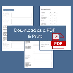 Dog Walkers Business Digital Templates Pet Business Dog New Client ...