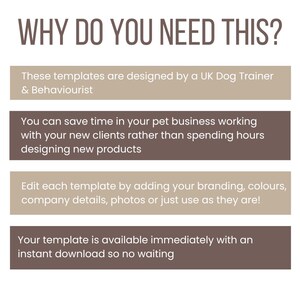 Dog Training Business Template Guide Bundle Recall Dog Trainer Focus ...