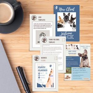Dog Training Business Pack: 120+ Editable Templates (canva & PDF) - Etsy