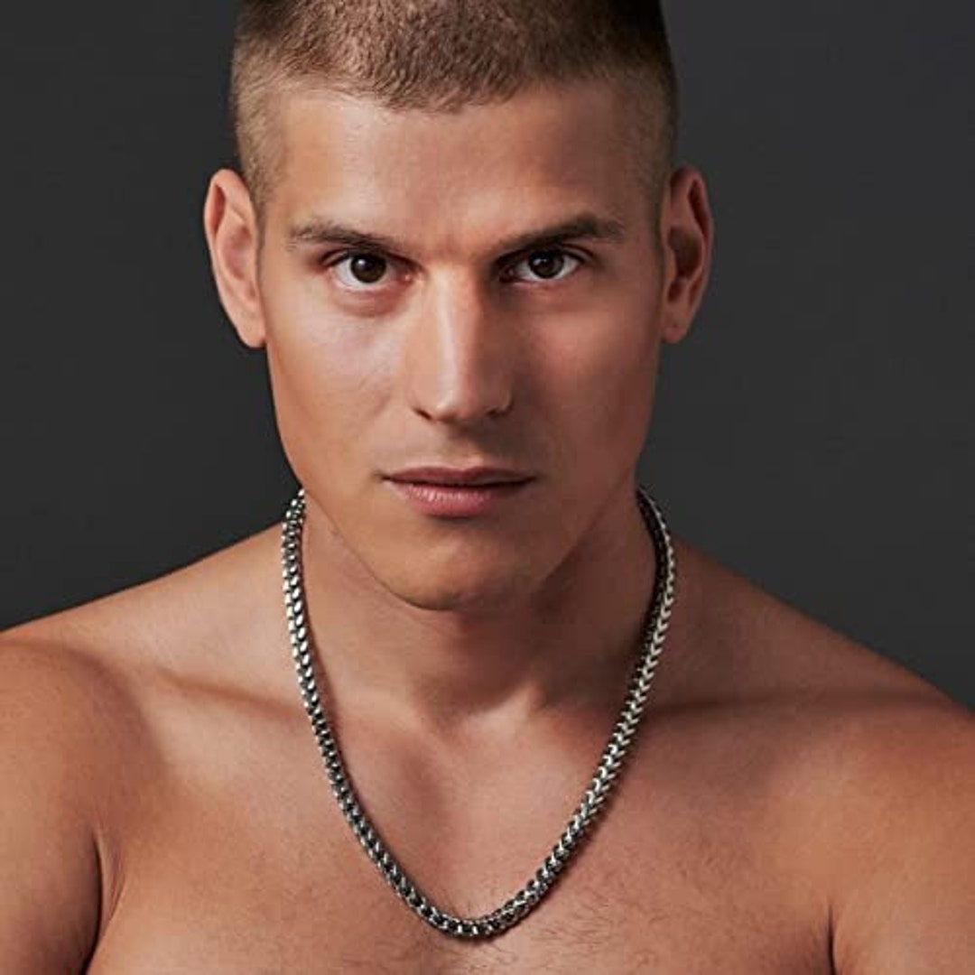 Stainless Steel Men's Chain Necklace, Silver Link Chain Necklace ...