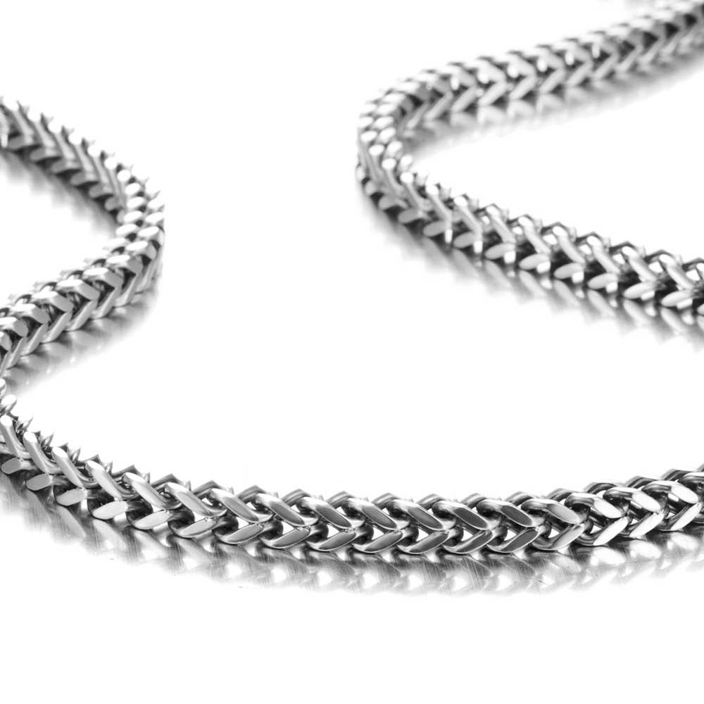 Stainless Steel Men's Chain Necklace, Silver Link Chain Necklace ...