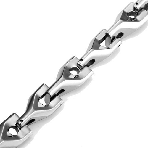 Classy Mens Silver Tungsten Chain Bracelet Jewelry Gift or - Etsy