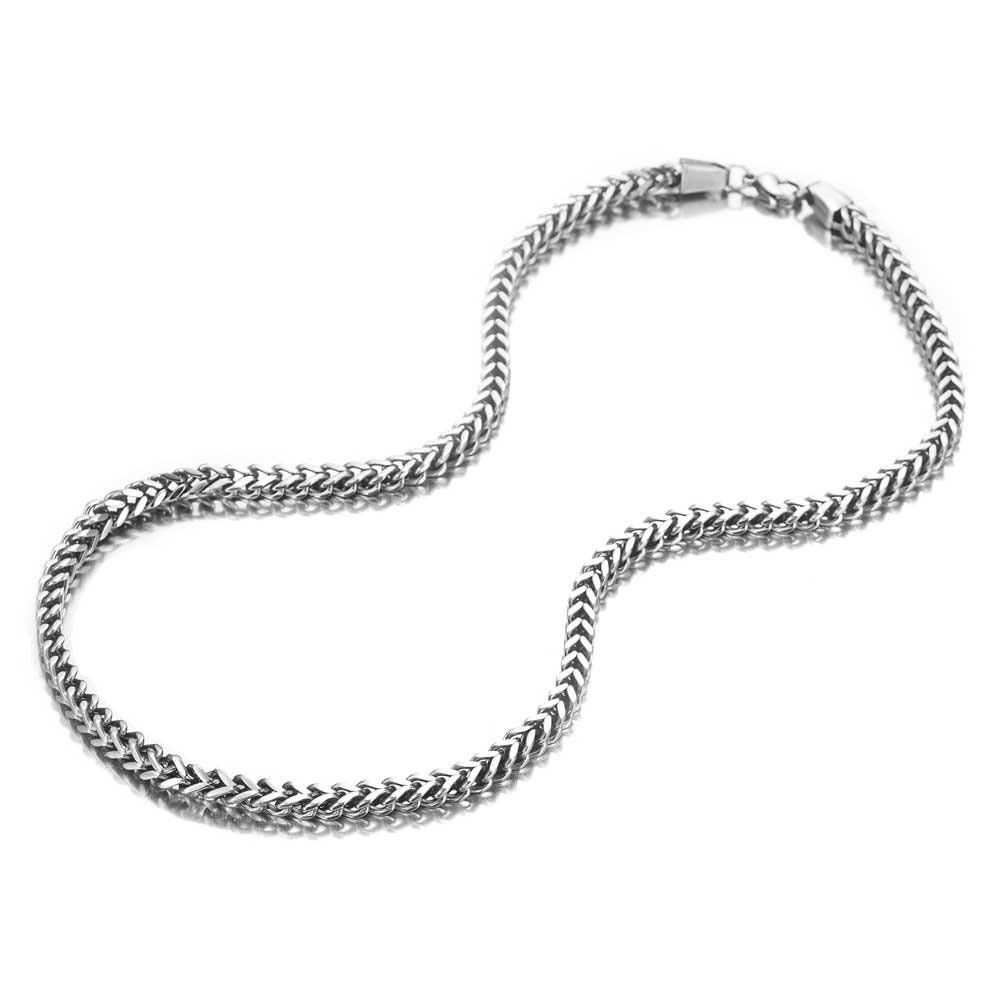 Stainless Steel Men's Chain Necklace, Silver Link Chain Necklace ...