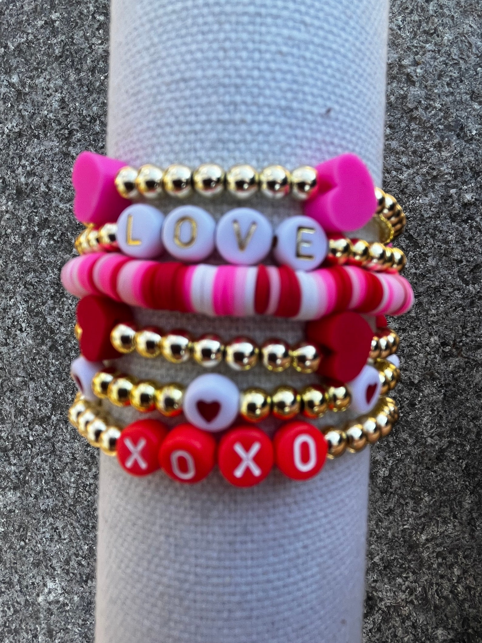 Valentines Day Bracelet I Beaded Bracelets I Holiday Bracelet I ...
