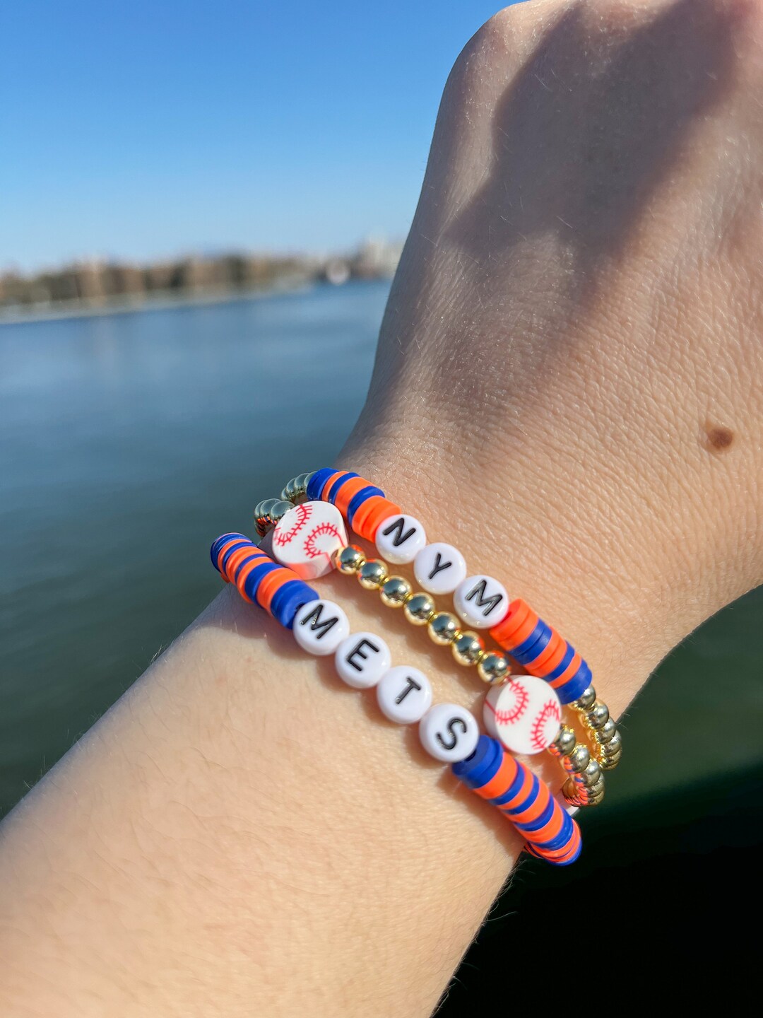 New York Mets Baseball Bracelets I Baseball Bracelets I Sports Bracelet ...