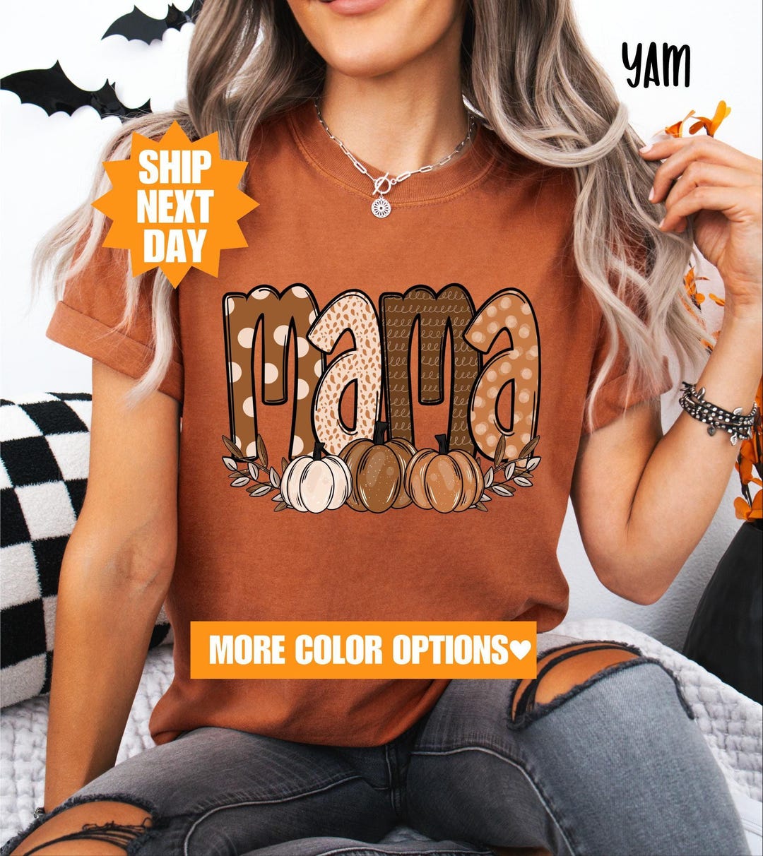 Comfort Colors® Fall Mama Shirt, Fall Mom Shirt, Fall Shirt for Mama ...