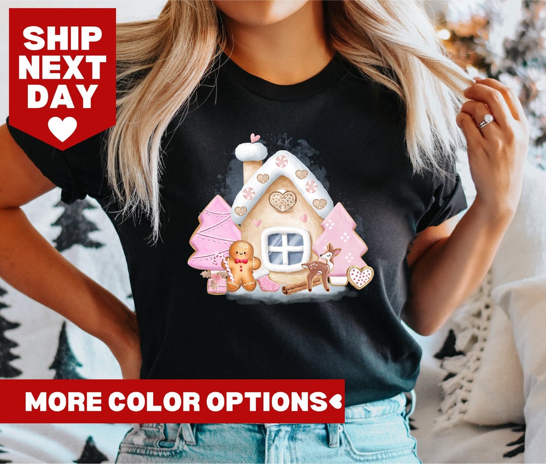 Gingerbread House Shirt, Gingerbread Christmas Shirt, Christmas Shirt ...