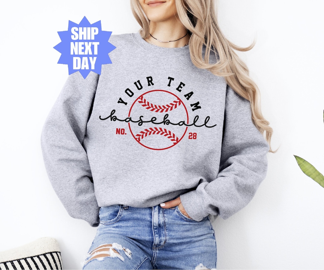Custom Baseball Hoodie, Personalized Baseball Sweatshirt, Baseball ...