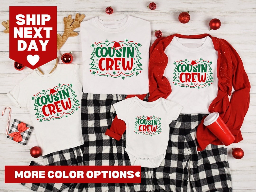 Cousin Crew Shirt, Matching Cousin Crew Party Shirt, Christmas Cousin ...