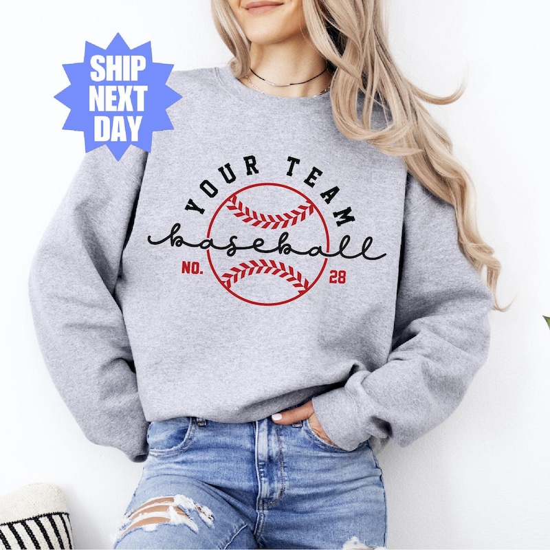 Baseball Sweatshirt - Etsy