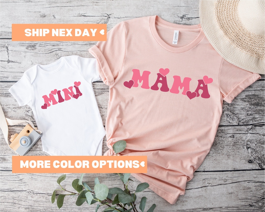 Mama Mini Shirt, Matching Mommy and Me Shirt, New Mom Shirt, Mother and ...