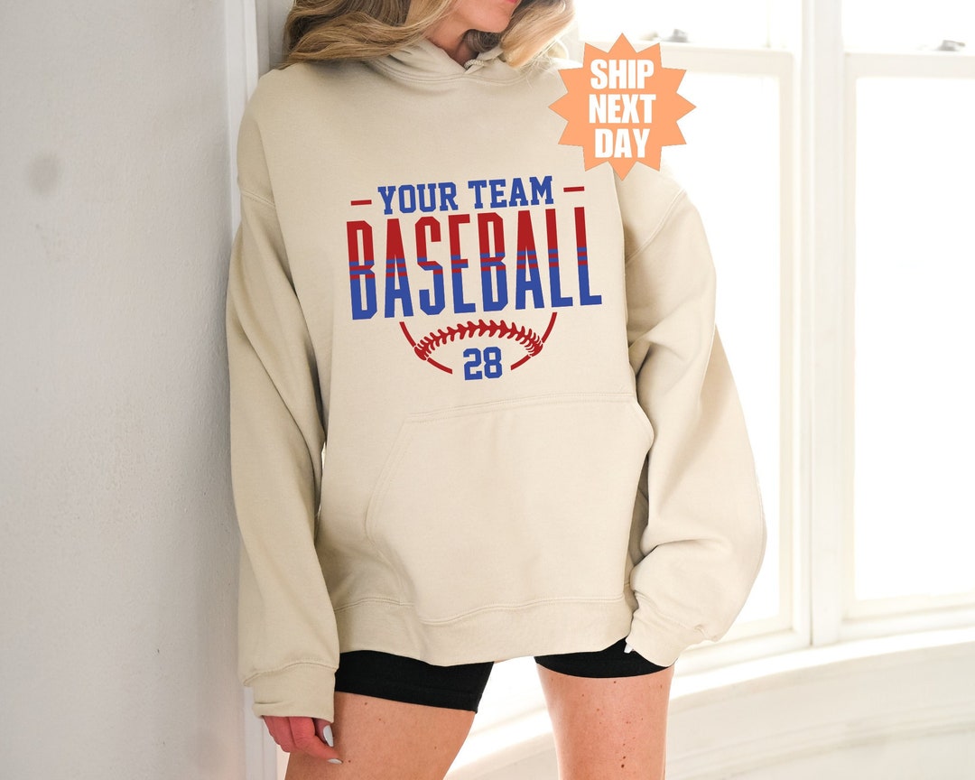 Custom Baseball Hoodie, Personalized Baseball Sweatshirt, Baseball ...