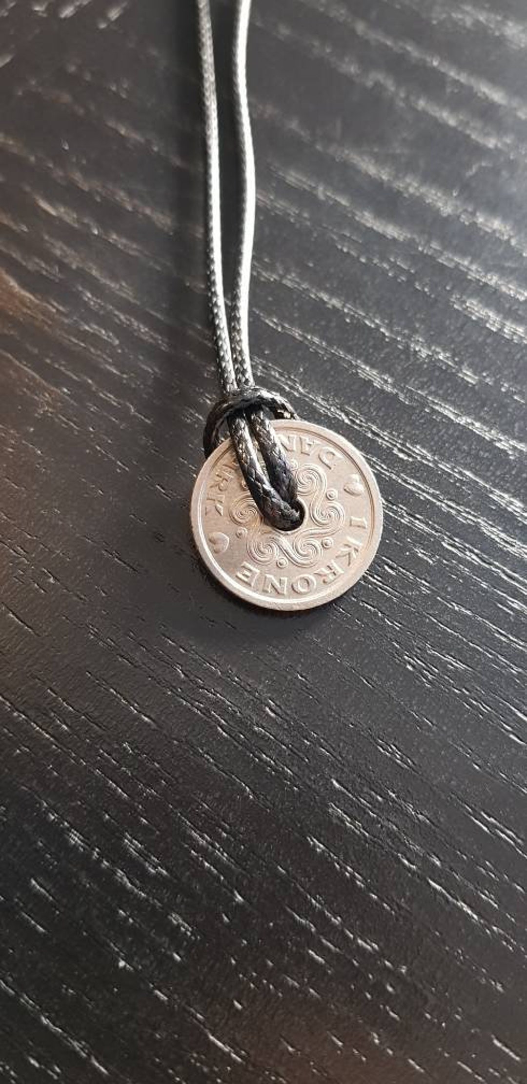 Collier Coin Danemark 1 Couronne Surfer Collier 45 cm Cuir - Etsy France