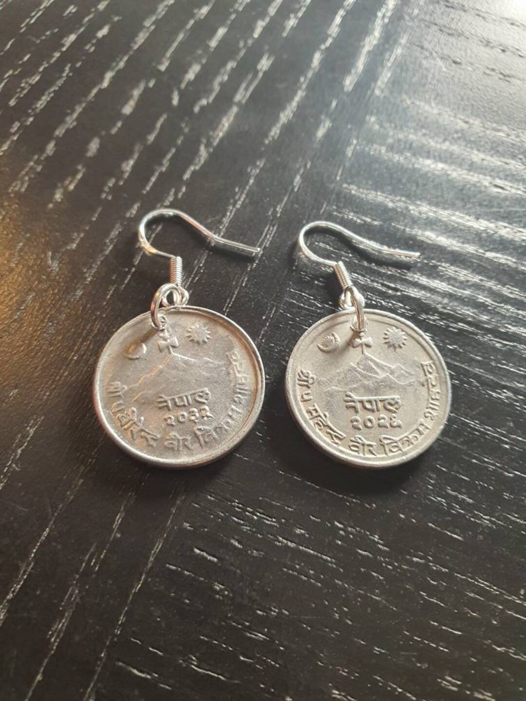 Earrings Coin Nepal Cow Cattle Authentic Original Coin - Etsy