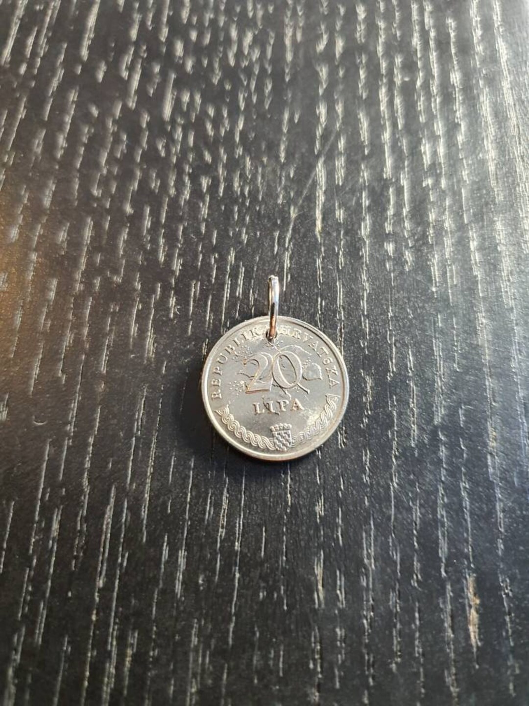 Pendant Coin Croatia 20 Lipa Silver-colored Maslina Hrvatska Keychain ...