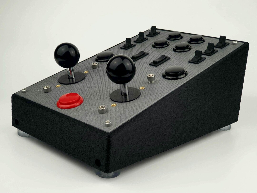 PC Button Box Large With 2 Joysticks for Flight Sim, Farm Sim, Truck ...