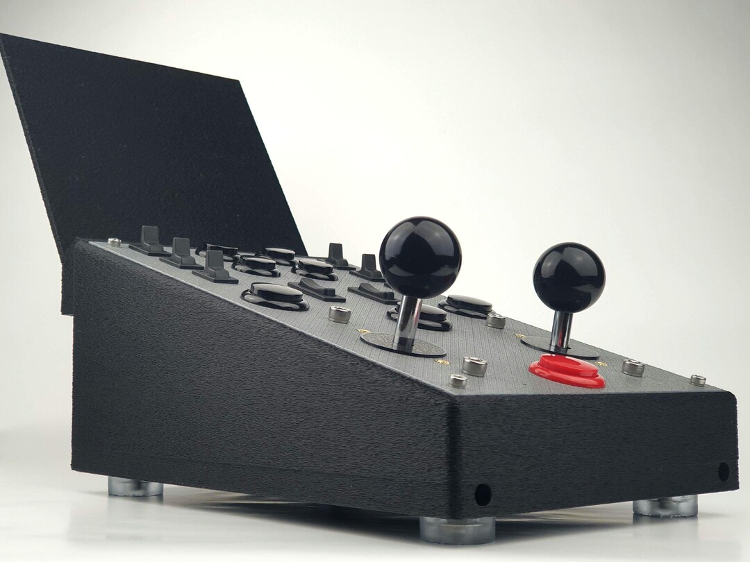 PC Button Box Large With Tablet Holder, 2 Joysticks for Flight Sim ...