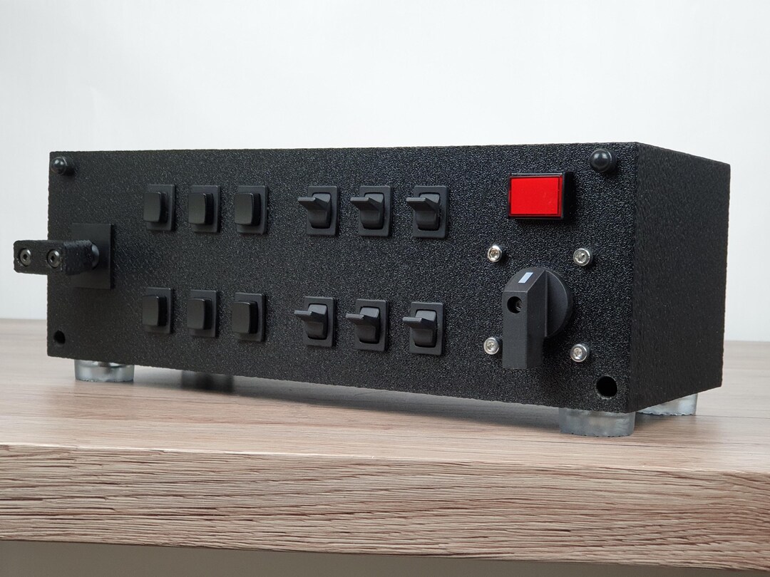 PC Button Box With Lever for Flight Sim, Farm Sim, Truck Sim, Train Sim ...