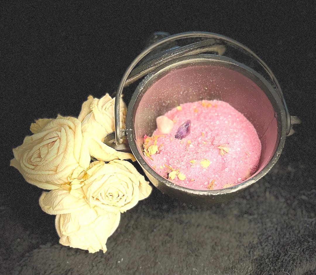 Floral Bath Salts-bath Scrub-magical Bath-gift Ready-natural Skincare ...