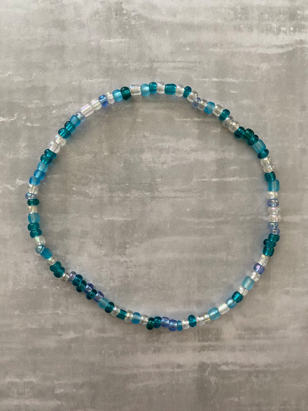 Waterproof Stretchy Beaded Anklet - Etsy